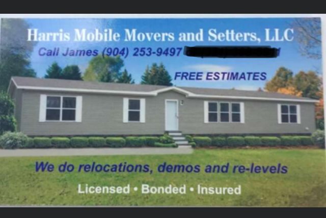 Harris Mobile Movers and Setters LLC - (904) 253-9497 - Starke, FL ...